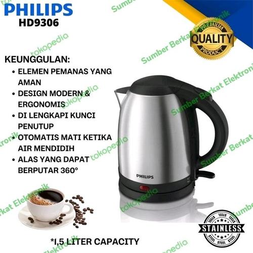 Jual Teko Listrik Philips HD9306 Kettle Philips HD9306 1,5L - Jakarta ...