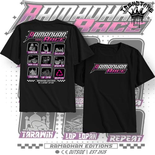 Promo TSHIRT RAMADHAN RACE VOL 3 ATAU KAOS DISTRO RACING BAHAN KATUN ...