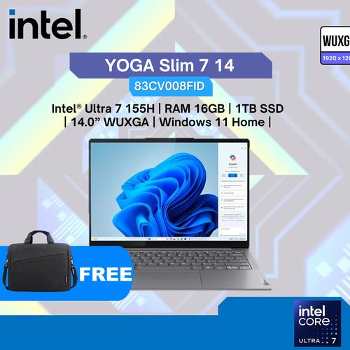 Promo LENOVO YOGA SLIM 7 14 TOUCH OLED ULTRA 7 155H 16GB 1TB W11+OHS 14.0WUXGA 3Y PREM+3ADP LUNA ...