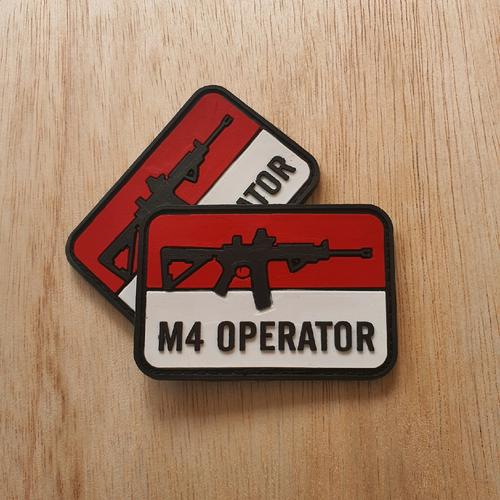 Promo patch rubber logo m4 operator dasar merah putih - tempelan ...