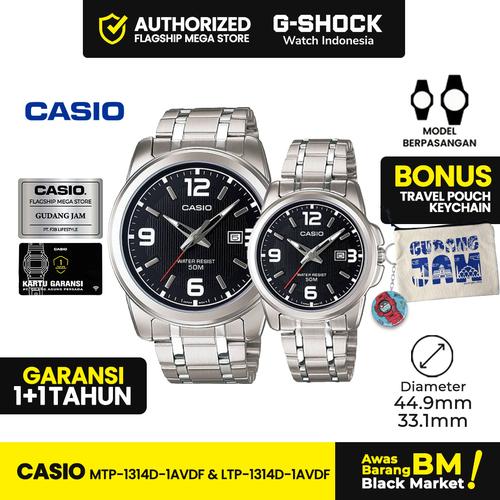 Promo Casio Jam Tangan Couple MTP 1314D 1AVDF dan LTP 1314D 1AVDF Original Bergaransi Woman Man ...