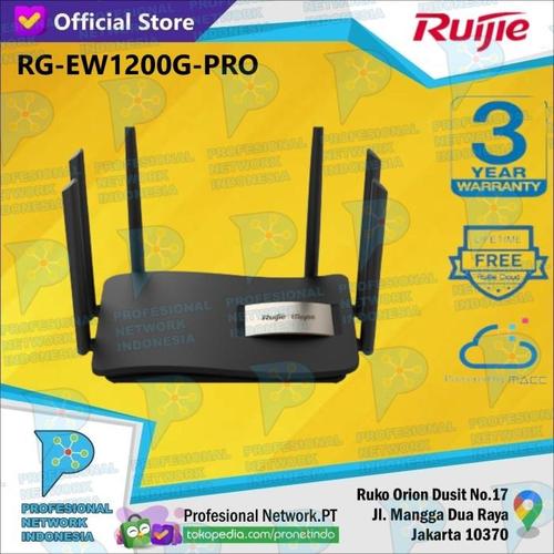 Promo Ruijie REYEE RG-EW1200G PRO 1300M Dual-band Gigabit Wireless ...