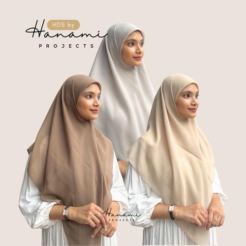 Jual Hanami Hijab HDS 115 cm - Hanami Daily Square Segi Empat Basic Plain Kerudung - Jakarta ...