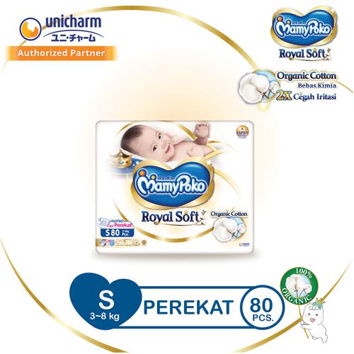 Promo MamyPoko Perekat Royal Soft - S 80 / Popok Tape Diaper - Kab. Madiun - UniCharm ...