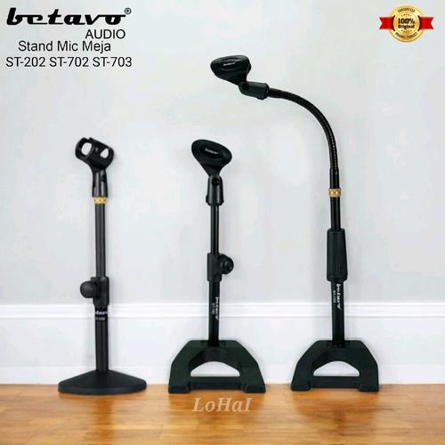 Jual Stand Mic Meja Betavo ST202 / ST702 / ST703 Stand Microphone Profesional ST 202 702 703 ...