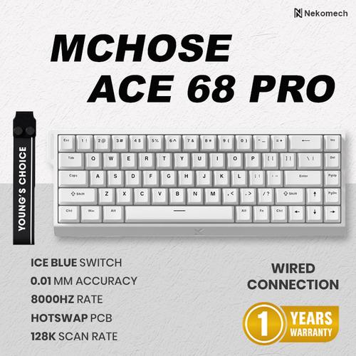 Jual MCHOSE Ace 68 Hall Effect Rapid Trigger Magnetic Switch Gaming Keyboard - Black - Kota ...