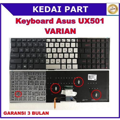 Jual Keyboard Asus Zenbook Pro QX501 UX501 Q553 Q552 Q503 Q504 Q502 Q534U Backlight Backlite ...