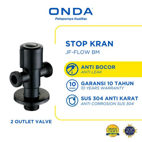 Jual ONDA Stop Kran Toilet 2 Cabang 1/2 In Stainless Steel SUS 304 Kran ...