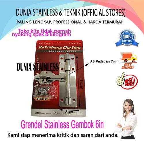 Jual Grendel Overval Stainless YSK 6" Pintu Besi Kayu Jendela Almunium ...