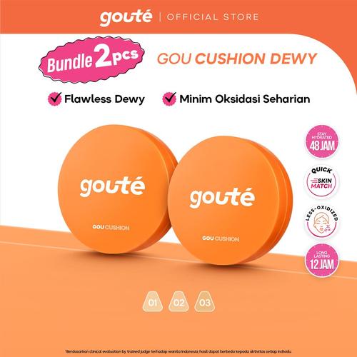 Promo [ONLY 99K] Bundle 2 PCS - goute Goucushion Dewy Finish Cushion ...