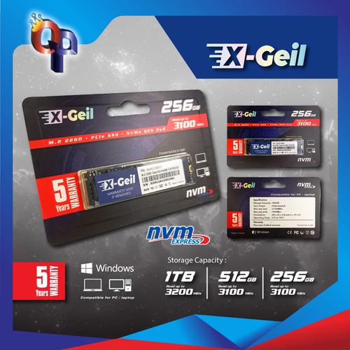 Jual SSD X-Geil 256GB / 512GB / 1TB M2 NVME Gen3 x4 XGeil - X-GEIL 512GB - Jakarta Pusat ...