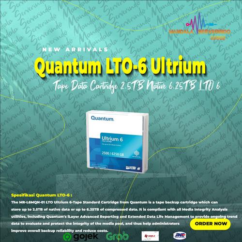 Jual Quantum LTO-6 Ultrium Tape Data Cartridge 2.5TB Native 6.25TB LTO ...