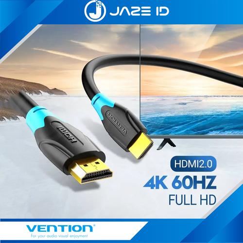 Jual Vention Kabel HDMI Male to HDMI 2.0 4K Cable Gold Plate 2M 3M 5M ...