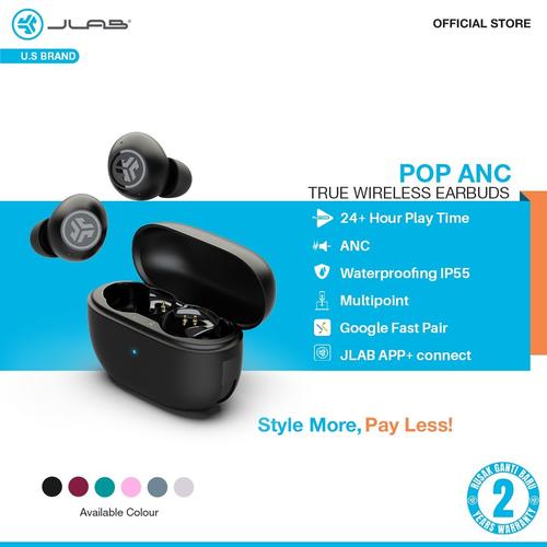 Promo JLab Go Pop ANC True Wireless Earbuds - Black Cicil 0% 3x ...
