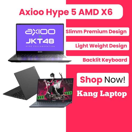 Promo Laptop Axioo Hype 5 amd x6 Ryzen 5 6600H Radeon Vega 8 Zen+ ...