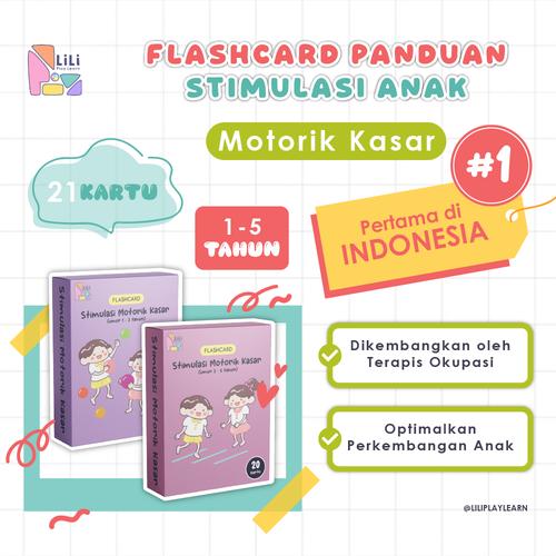 Jual Lili Play Learn - Flashcard Stimulasi Motorik Kasar Anak 1-5 Tahun ...