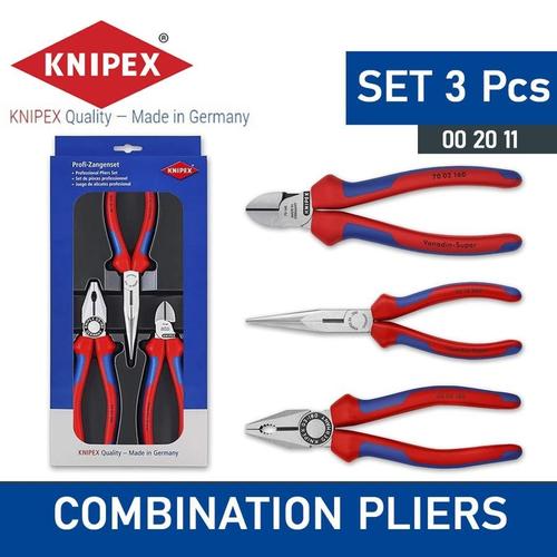 Jual Tang Toolset Paket 3 Pcs 00 20 11 KNIPEX Assembly Set - Jakarta ...