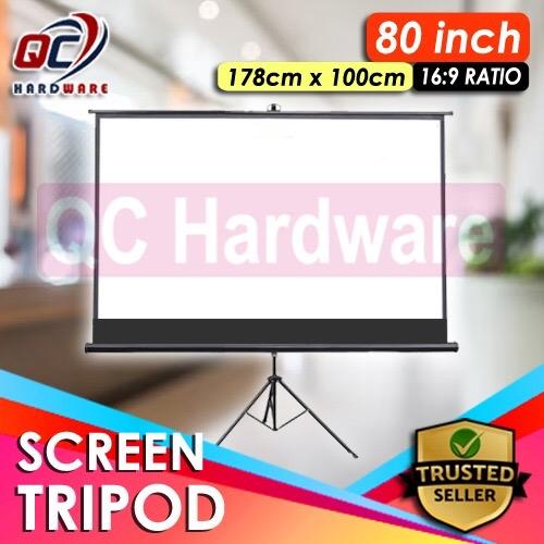 Jual Screen Projector Tripod 80" Ratio 16:9 Widescreen - Layar ...