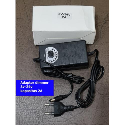 Jual adaptor dimmer 3v-24v dc 2A - adaptor multi output 3v sd 24v ...