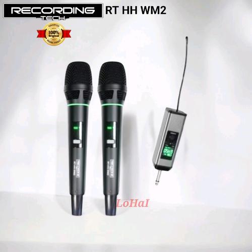 Jual Microphone Wireless Recording Tech RT-HH-WM2 RT HH WM2 Mic ...