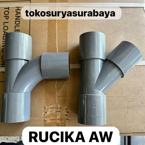 Jual RUCIKA aw TY 2" 45 derajat 90 derajat // TY 45 Derajat AW 2 " Y Tee Y AW 2 Inch PVC Rucika ...
