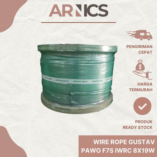 Jual Gustav Wolf PAWO F7S Wire Rope 8x19W IWRC FULL Steel / High End Wire Rope / Mid-High Rise ...