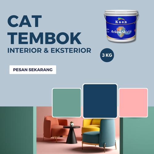 Promo Cat Tembok KAON ORIGINAL 3KG Berkualitas Super - cat tembok ...