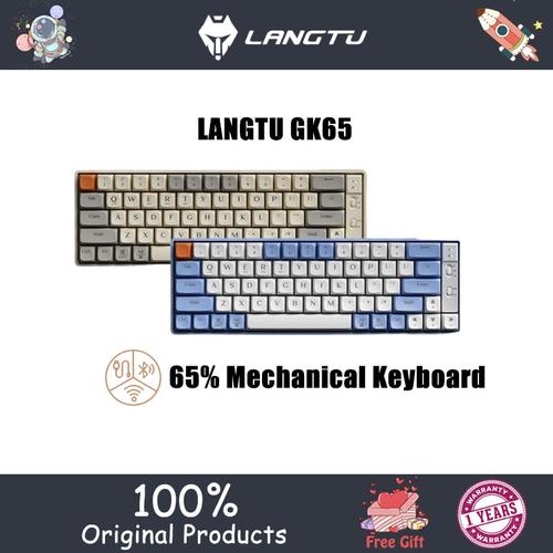 Promo GK65 Keyboard Bluetooth RGB Hotswap Wireless Mechanical Keyboard ...