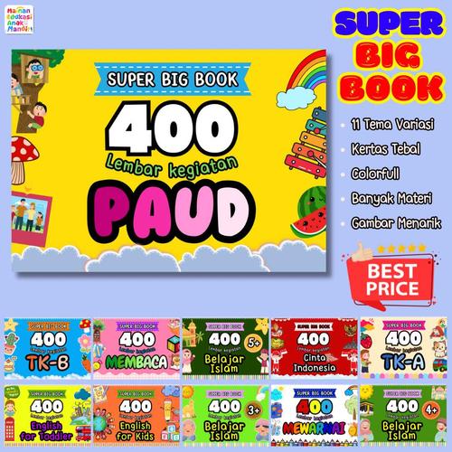 Promo Meam Buku Aktivitas Dasar 365+ Halaman Buku Belajar Anak Paud TKa/TKb SD Buku Belajar Anak ...