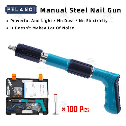 Promo Alat Tembak Paku Beton Nail Fastener Mini Ramset Gun Nailer Murah ...