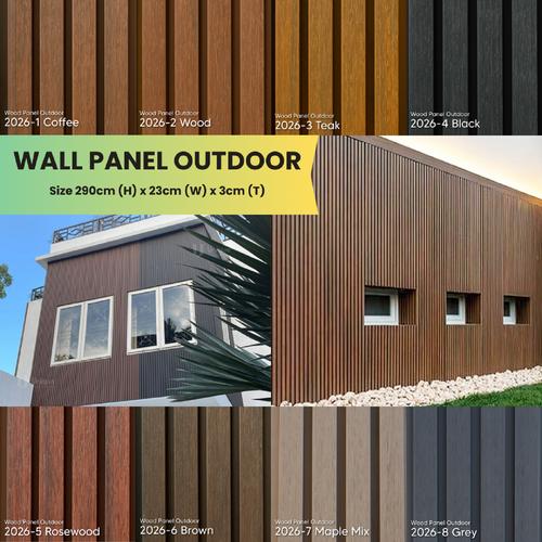 Jual Wall Panel WPC Outdoor LV / Wall Panel Kisi-Kisi Outdoor Minimalis ...