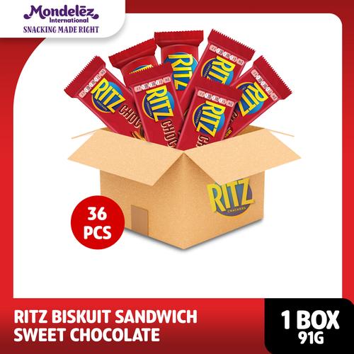 Promo RITZ BISKUIT SANDWICH CHOCOLATE 91 gr - 1 Dus Isi 36 pcs ...