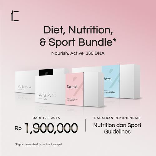 Promo 3 DNA Report Bundle - Nourish, Active, 360 DNA (Nutrigenomik and Sportgenomik Bundle) - 3 ...