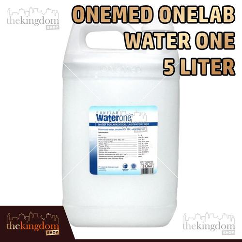 Jual Onemed Onelab Water One 5 Liter Deionized 5L Aquades Air Steril ...