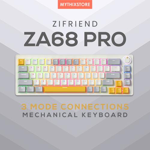 Promo Keyboard Gaming ZA68 Pro Wireless Tri Mode Mechanical Bluetooth ...
