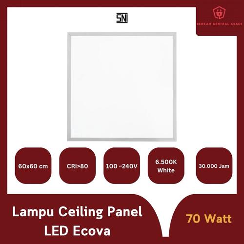 Promo Ceiling Panel LED Ecova 70 Watt Lampu Downlight Kotak 60x60 ...