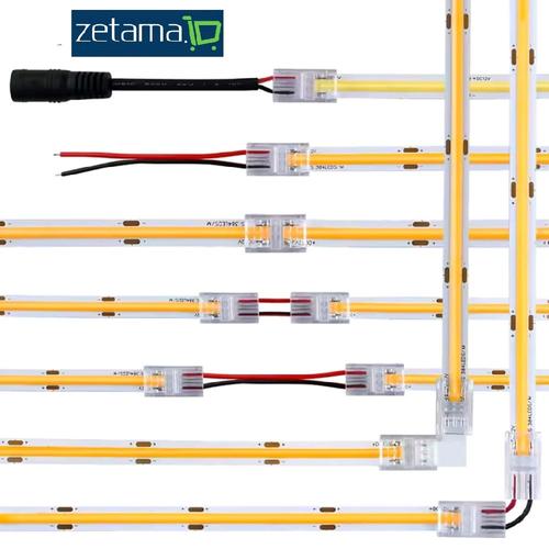 Jual Sambungan LED Strip Konektor LED Strip Smd / Cob - 8mm.Join.Putih ...