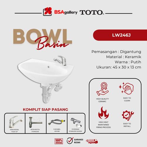 Jual WASTAFEL TOTO KOMPLIT SET CUSTOM LW246J / WASTHTAFEL CUCI TANGAN ...