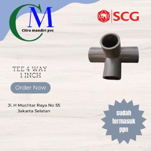 Jual Tee 4 Way 90° 1 Inch 4 Way Side Tee 1" SCG - Jakarta Selatan ...