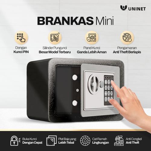 Promo UNINET Brankas Mini Pengaman PIN Anti Bahan Besi Tebal Anti Congkel dan Bor Brakas Digital ...