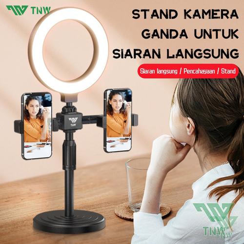 Promo TNW Ring light 16cm+Tripod +2 Holder HP Ring light Tripod Mini ...