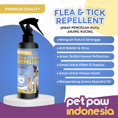 Promo Spray Anti Kutu Hewan Anjing & Kucing Flea Repellent Spray PAWIN ...