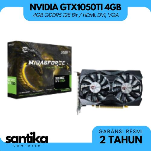 Jual Vga Nvidia Midasforce GTX 1050Ti GDDR5 4gb 128bit - Kota Bandung - santikacomp | Tokopedia