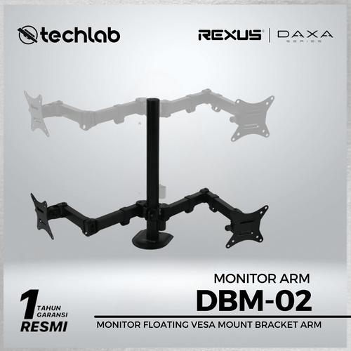 Promo Rexus Monitor Arm Bracket DBM-02 Monitor Boom Arm Stand For PC ...
