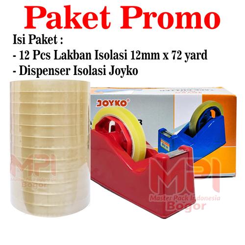 Jual Paket Promo 2in1 - 12 Pcs Isolasi Bening MPI 12mm x 72 yard ...