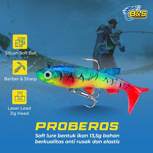 Promo PROBEROS Soft lure bentuk ikan 13,5g bahan berkualitas anti rusak ...