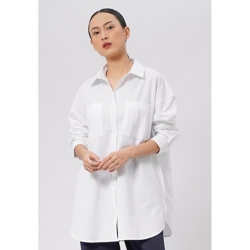 Promo Executive Oversized Long Sleeve Shirt 5-BLWACT224K916 Off White - M - Kota Bekasi ...