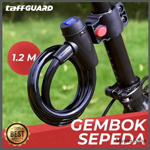 Jual Gembok Sepeda Kabel dengan Kawat Baja Panjang 1.2M Bicycle Safety ...
