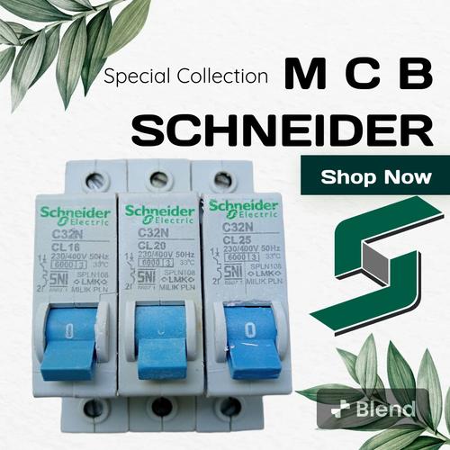 Jual MCB SCHNEIDER PLN 1PASHE 16A/20A/25A/35A DIJAMIN ORIGINAL ...