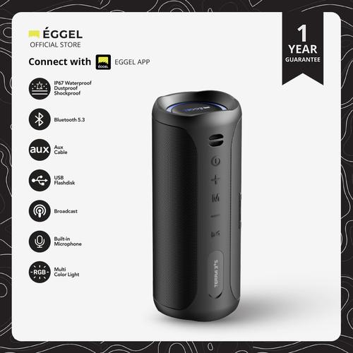 Promo Eggel Terra 3 Plus + Waterproof Bluetooth Speaker with RGB Lights ...